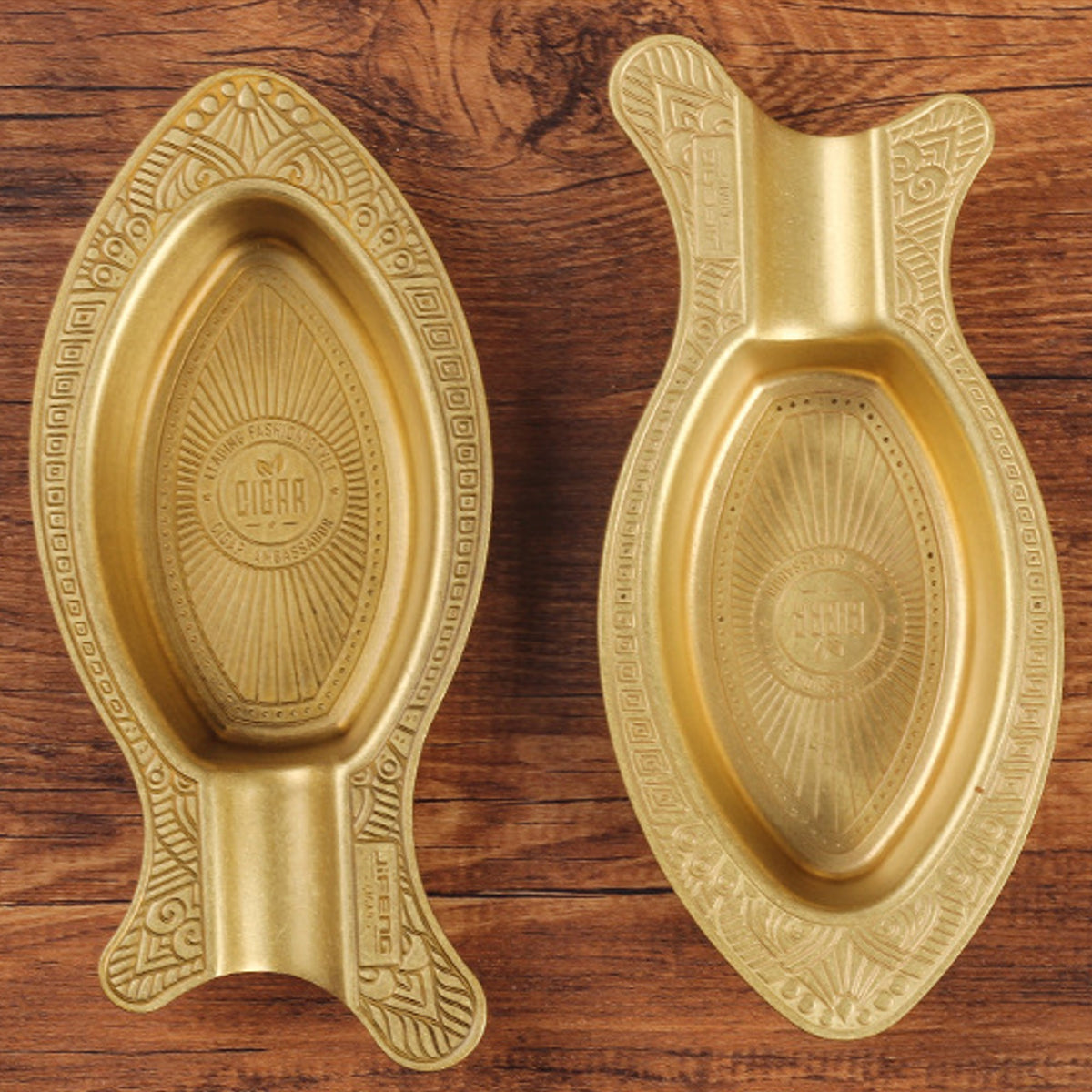 Brass Cigar Ashtray Fish Shape – Ashtray Planet