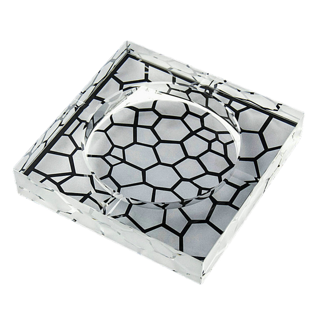 Glass Ashtray for Cigarettes Square – Ashtray Planet