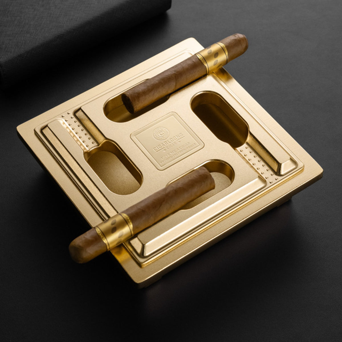 Outdoor Cigar Ashtray with Lid Large Metal (4 Cigars) – Ashtray Planet