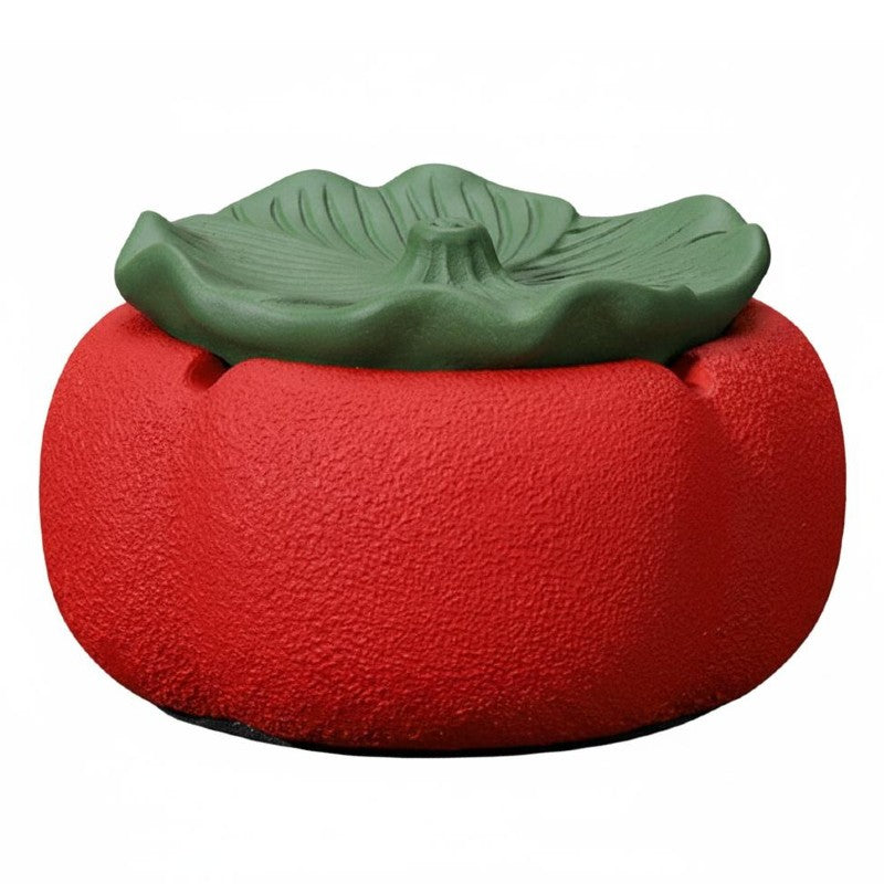 Persimmon Cigarette Ashtray with Lid Cement – Ashtray Planet