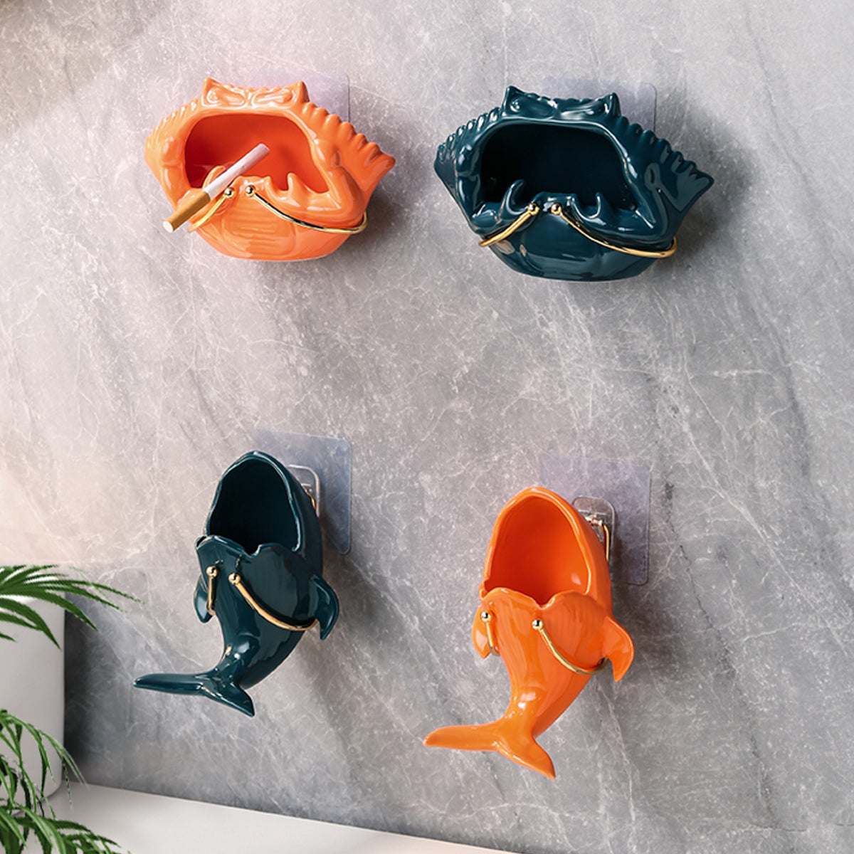 Crab Whale Ashtray for Table Patio Wall Ceramic – Ashtray Planet