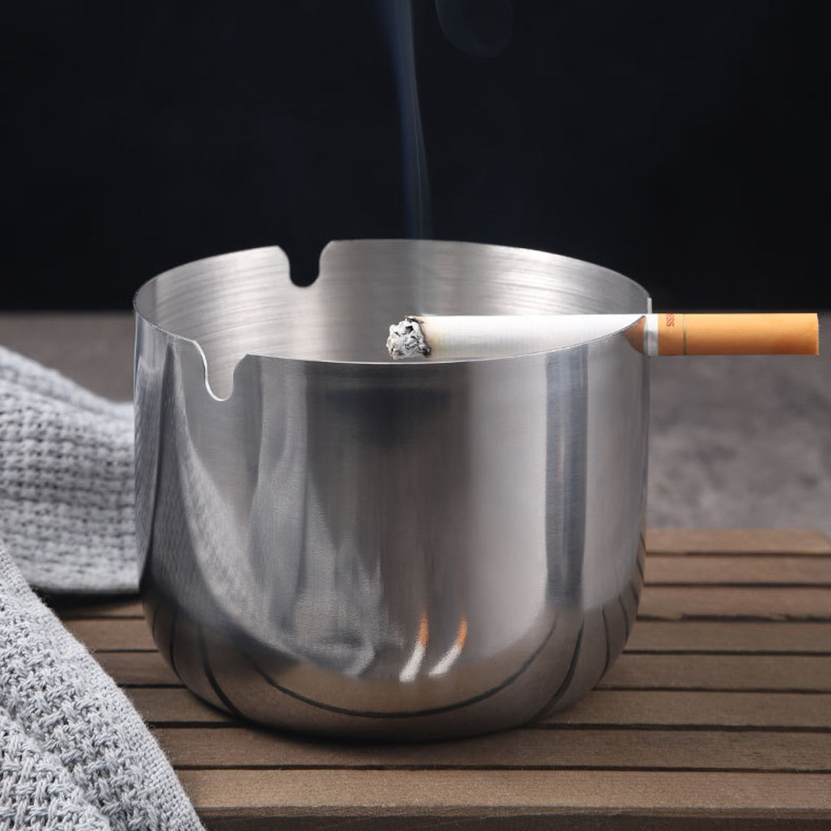 Metal Ashtray Stainless Steel Minimalist – Ashtray Planet