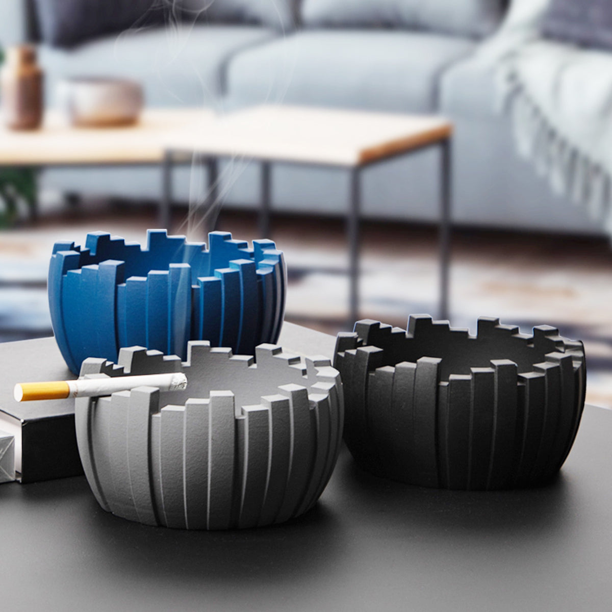 Minimalist Ashtray Round Cement Cool Ash Tray Creative – Ashtray Planet