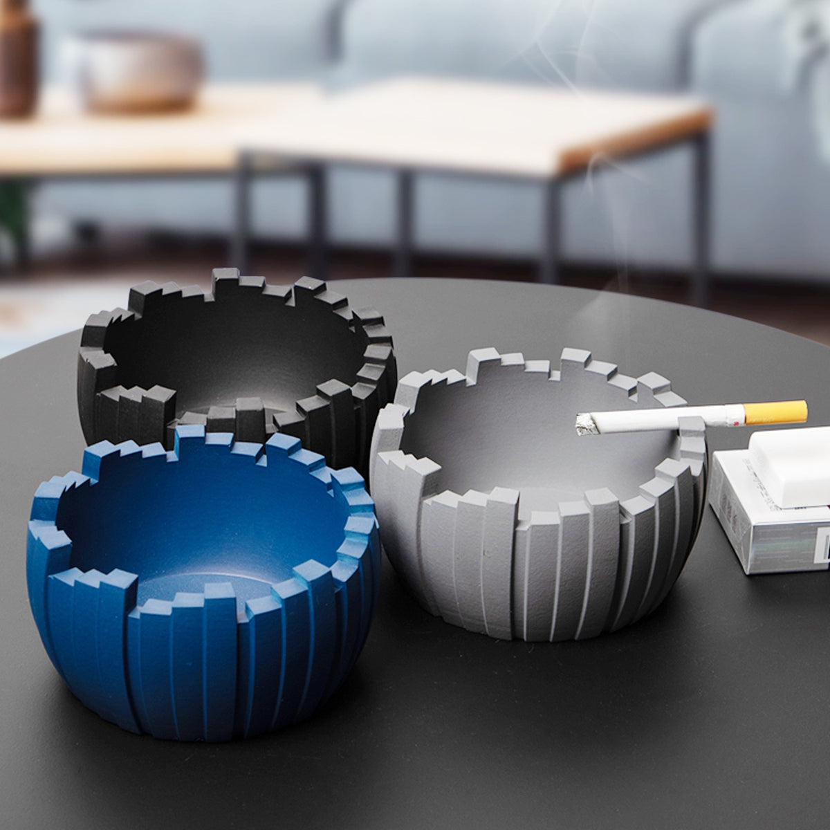 Minimalist Ashtray Round Cement Cool Ash Tray Creative – Ashtray Planet