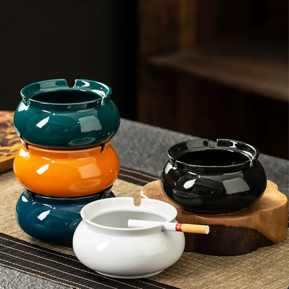 Minimalist Ceramic Ashtray Vibrant Color – Ashtray Planet