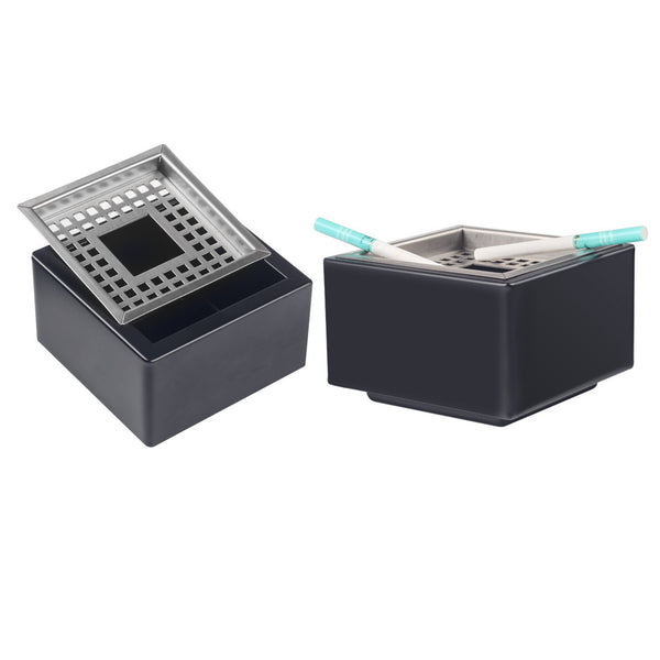 Outdoor Ashtray Square Stainless Steel Ash Tray – Ashtray Planet