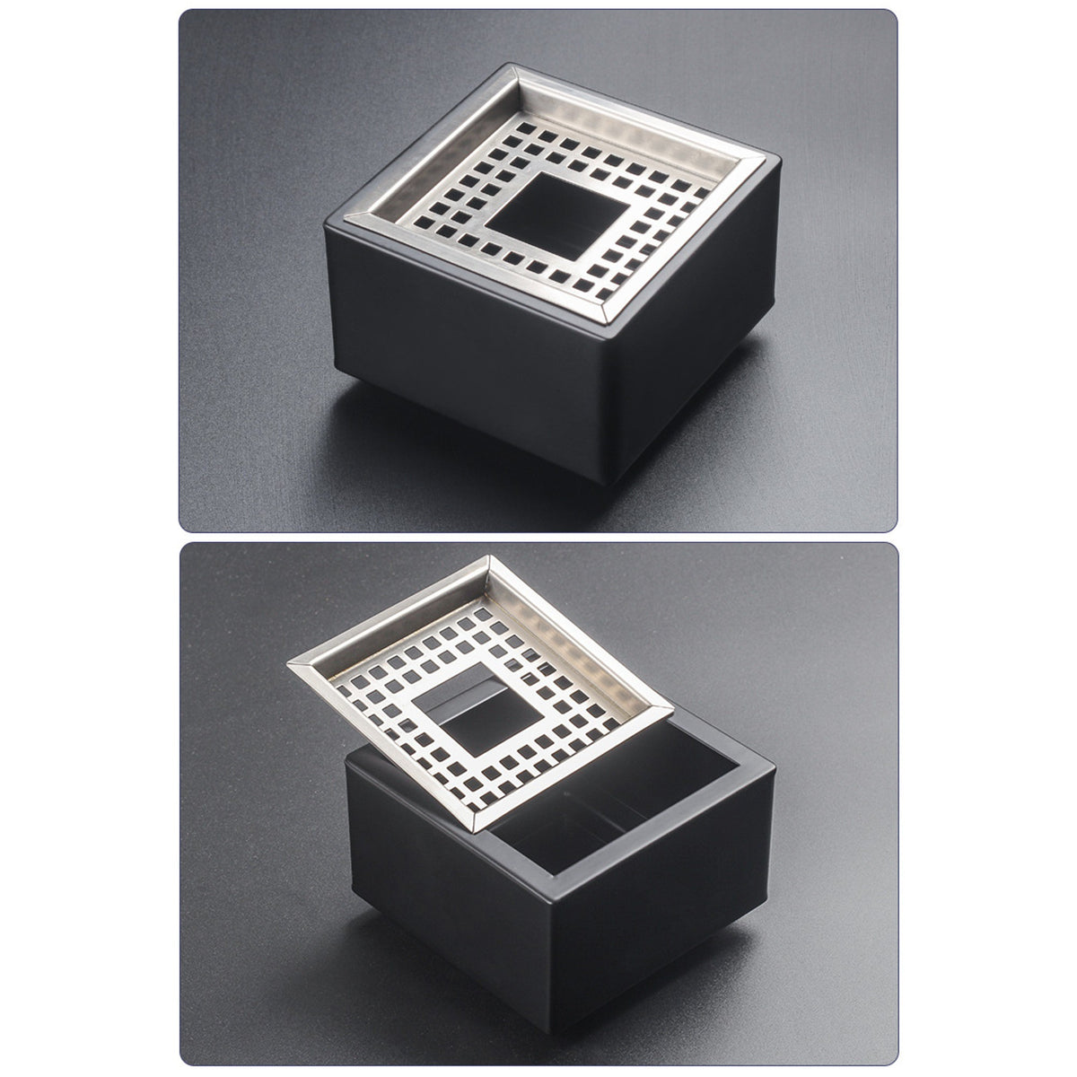 Outdoor Ashtray Square Stainless Steel Ash Tray – Ashtray Planet
