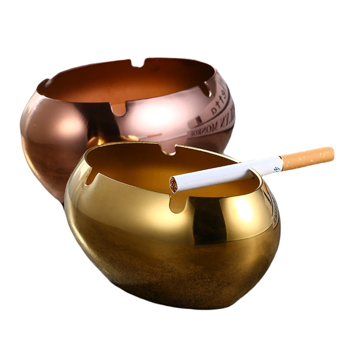 Oval Ashtray for Outdoor Metal Windproof Ash Tray – Ashtray Planet