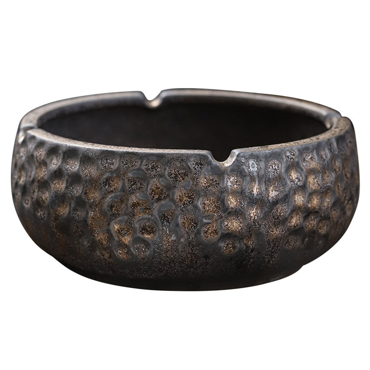 Hammered Copper Ashtray with Lid Round – Ashtray Planet