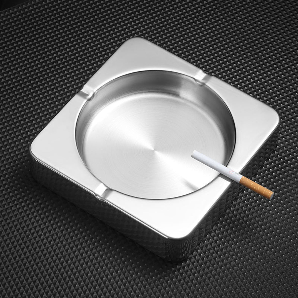 Ashtray Square Stainless Steel Thick – Ashtray Planet