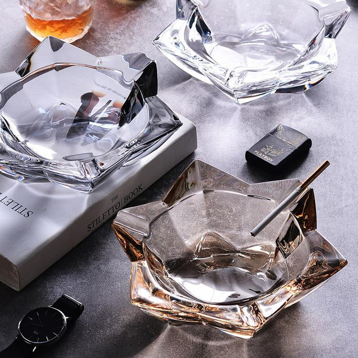Classy Glass Ashtray Large – Ashtray Planet