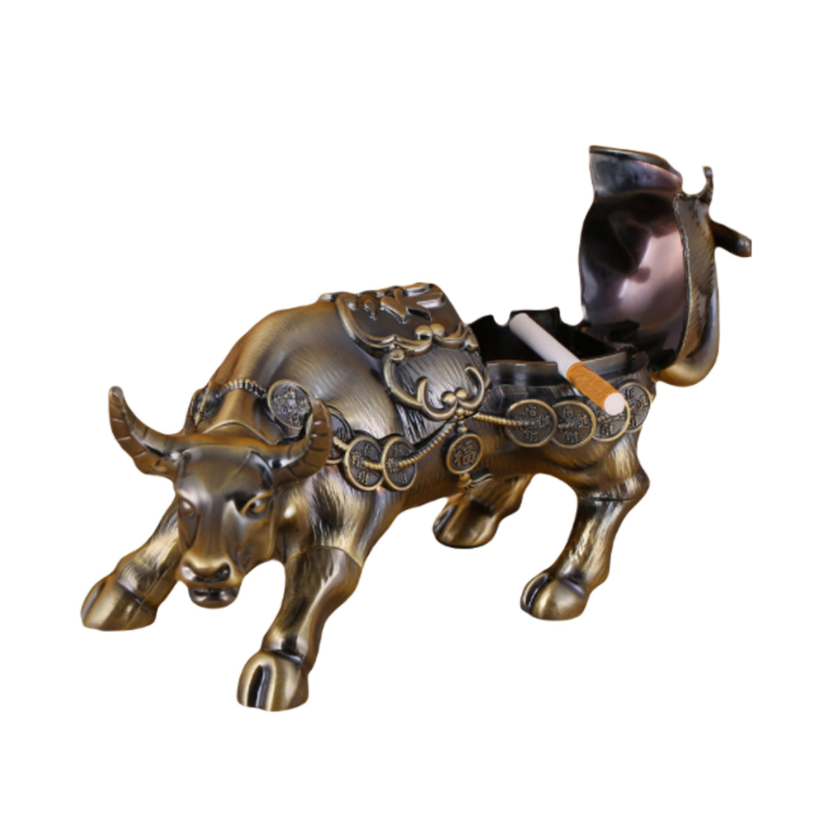 Vintage Ashtray with Lid Energetic Bull – Ashtray Planet